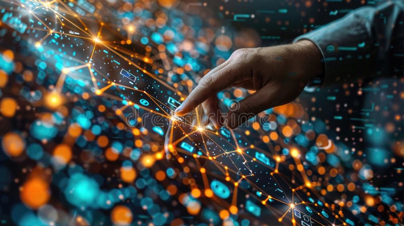 A Person is Touching a Digital Screen with Their Finger for an Event ...