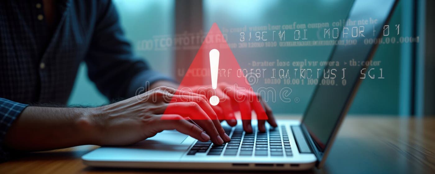 Error Warning Laptop Stock Illustrations – 4,094 Error Warning Laptop ...