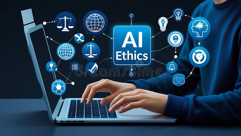 A Hand on a Computer Keyboard Illustrates the Digital Communication ...