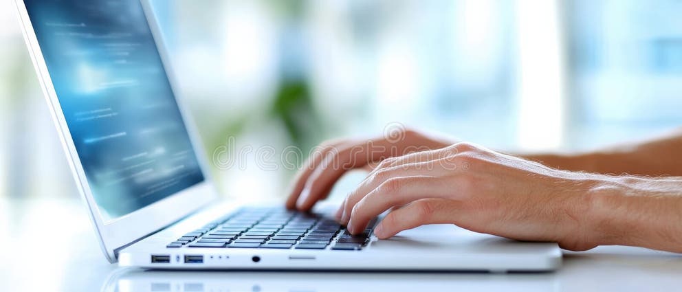 Person Typing Computer Stock Illustrations – 22,017 Person Typing ...