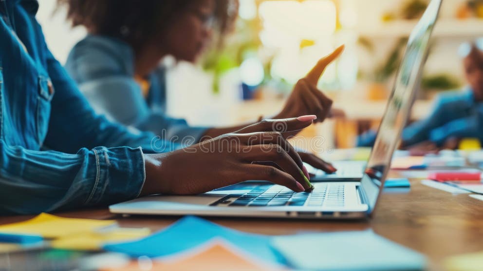 Person is Typing on a Laptop with Lines of Code Visible on the Screen ...