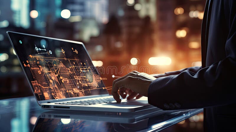 Person Typing on a Laptop Typing on Laptop Stock Illustration ... Person Typing on a Laptop Typing on Laptop Stock Illustration ...