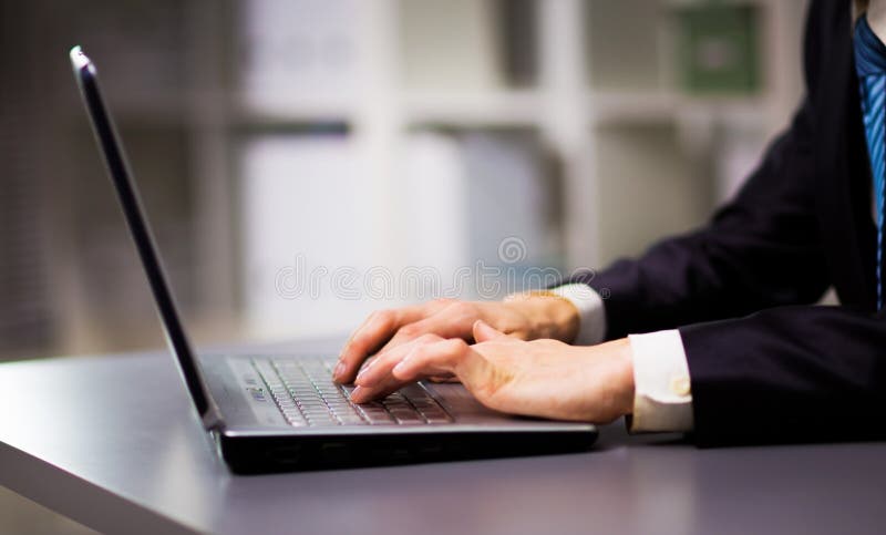 Person Typing on a Modern Laptop Stock Image - Image of design ...
