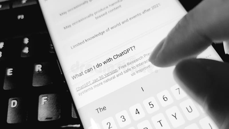 A Person Typing What Can I Do with ChatGPT Editorial Photo - Image of ...