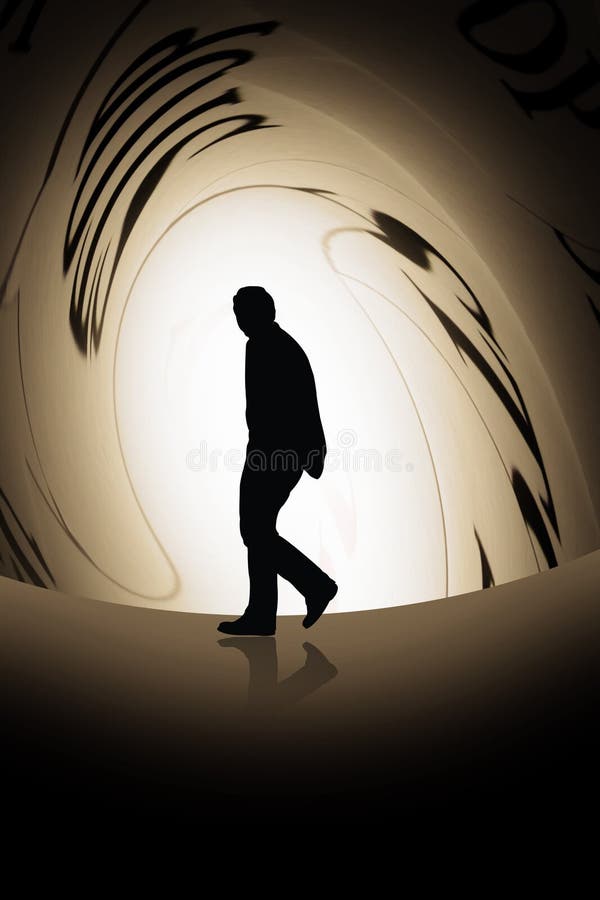 Person under pressure stock illustration. Illustration of depression ...