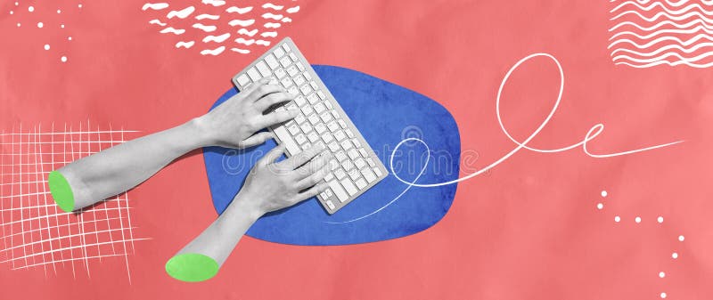 Person Using a Computer Keyboard Stock Image - Image of concept ...