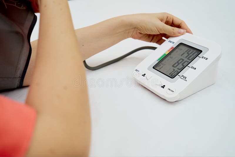 Digital tensiometer stock photo. Image of assistance - 153211806
