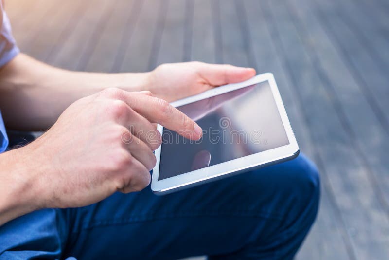 Person Using Calendar on Computer To Improve Time Management, Plan ...