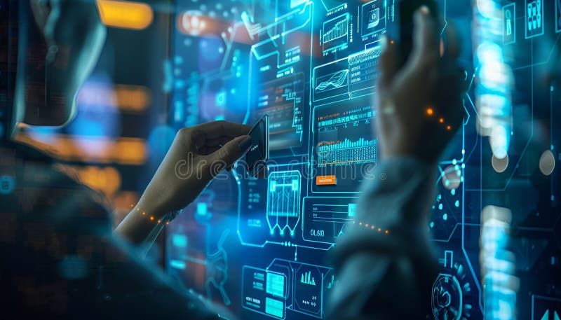 Person Using a Digital Wallet in a Virtual Reality Environment ...