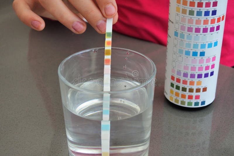 Person Using a Drinking Water Test Kit Stock Image - Image of chemical ...