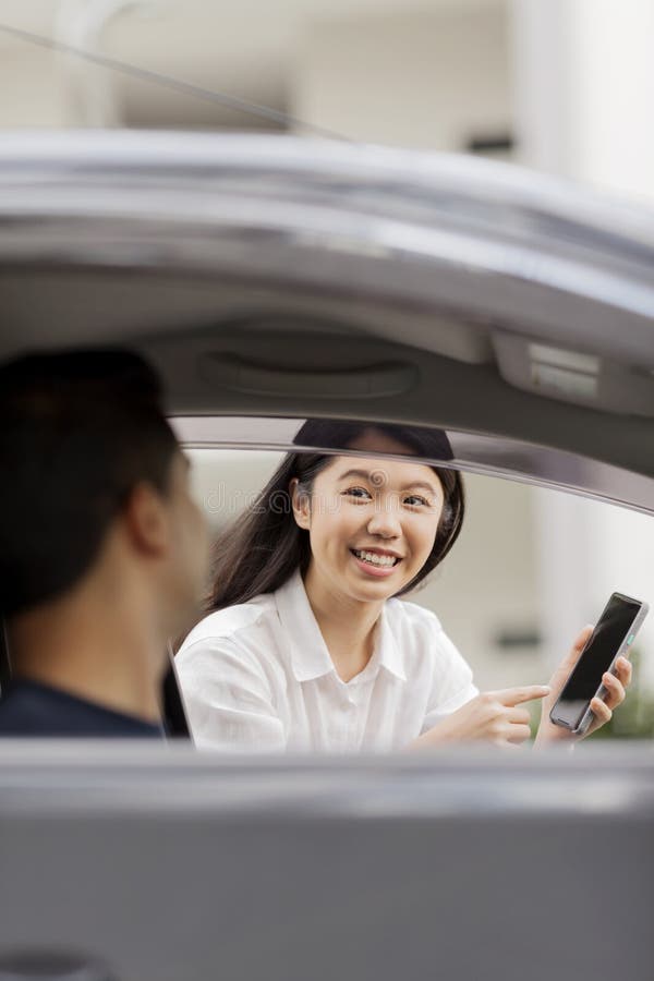 Person Using an E-hailing Service. Modern Life Stock Image - Image of ...