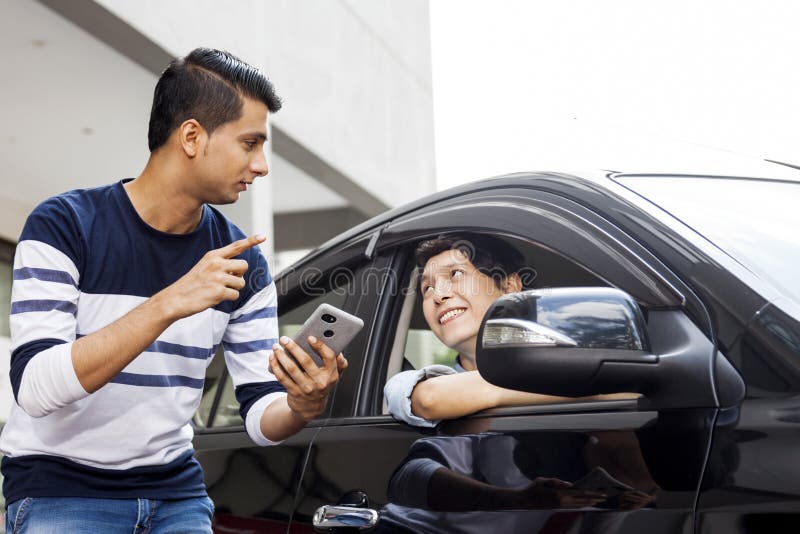 Person Using an E-hailing Service. Modern Life Stock Photo - Image of ...