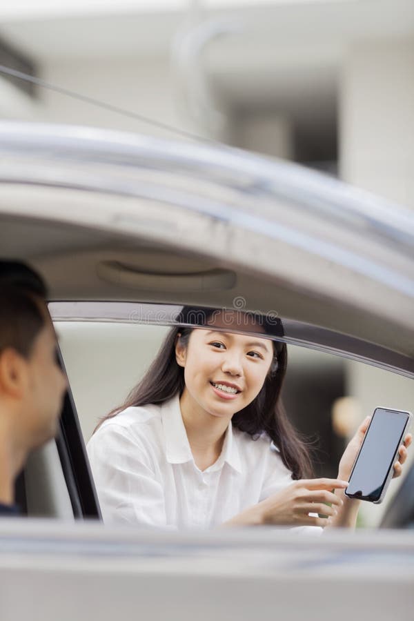 Person Using an E-hailing Service. Modern Life Stock Image - Image of ...