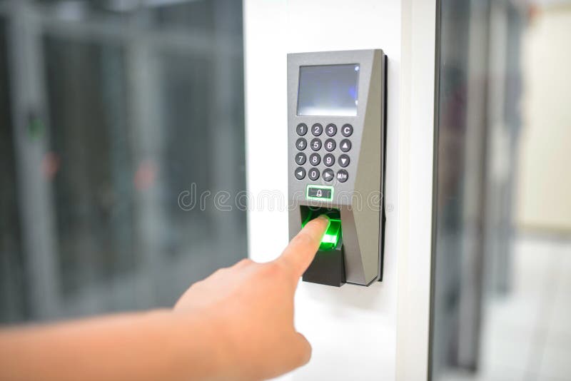 Person Using Electronic Keypad Stock Photo - Image of scanner ...