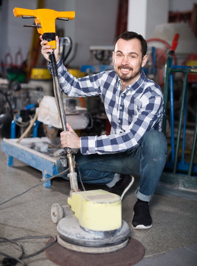 Person is Using Grinder for Construction Work Stock Photo - Image of ...