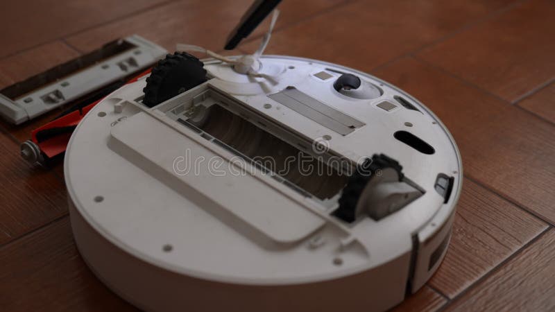 Person Using Handheld Vacuum Cleaner for Cleaning Dust Container of ...