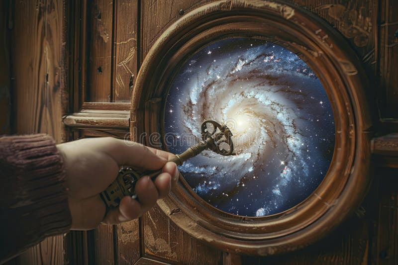 Person Opening Door with Key Stock Photo - Image of knob, generated ...