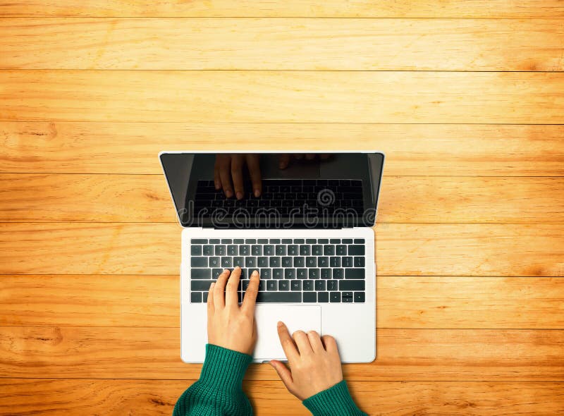 Person Using a Laptop Computer Stock Image - Image of desk, christmas ...
