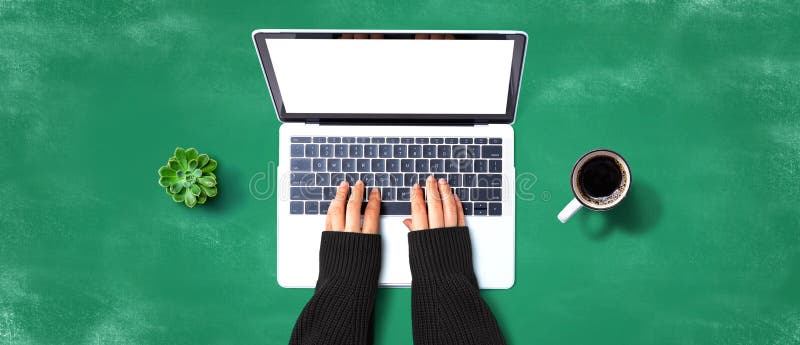 Person Using a Laptop Computer Stock Photo - Image of desk, concept ...