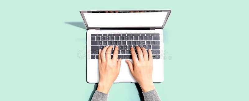 Person Using a Laptop Computer Stock Photo - Image of accounting ...