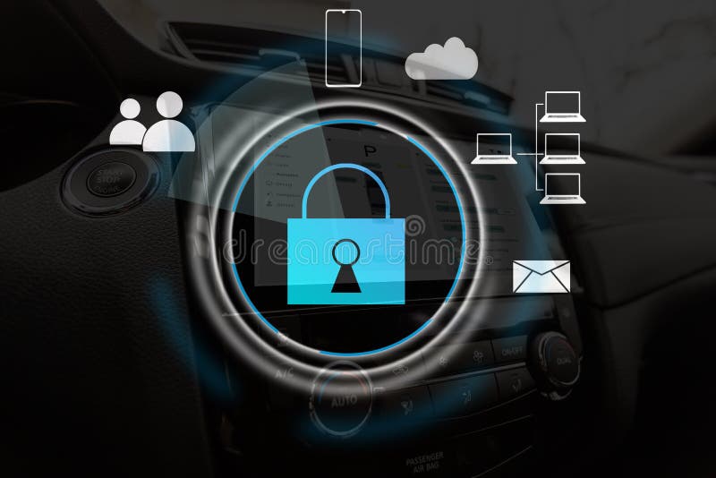 Person Using a Laptop Computer with Technology Cybersecurity and ...