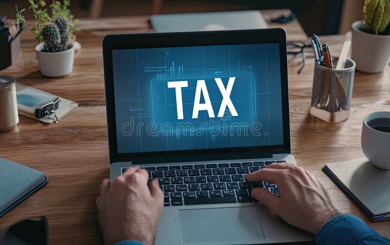 AI-Generated Tax Filing Image Stock Illustration - Illustration of ...