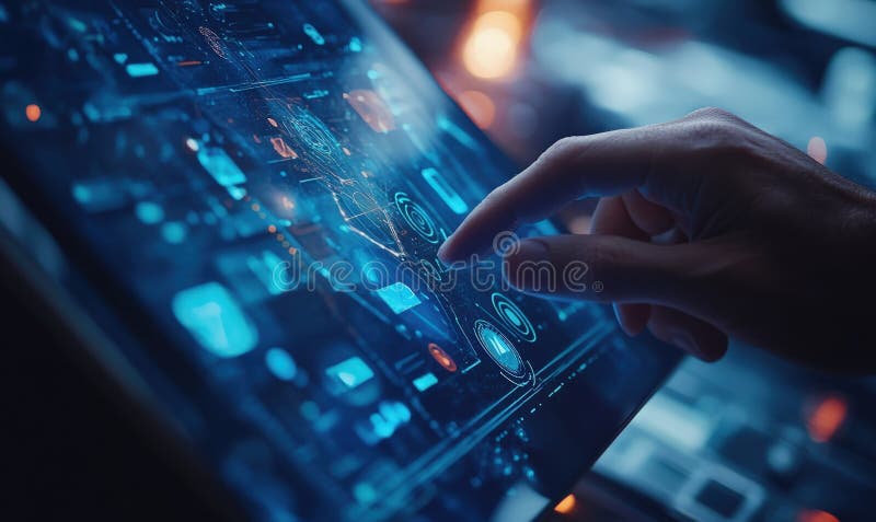 A Person is Using a Laptop To Access Social Media Platforms Stock Photo ...
