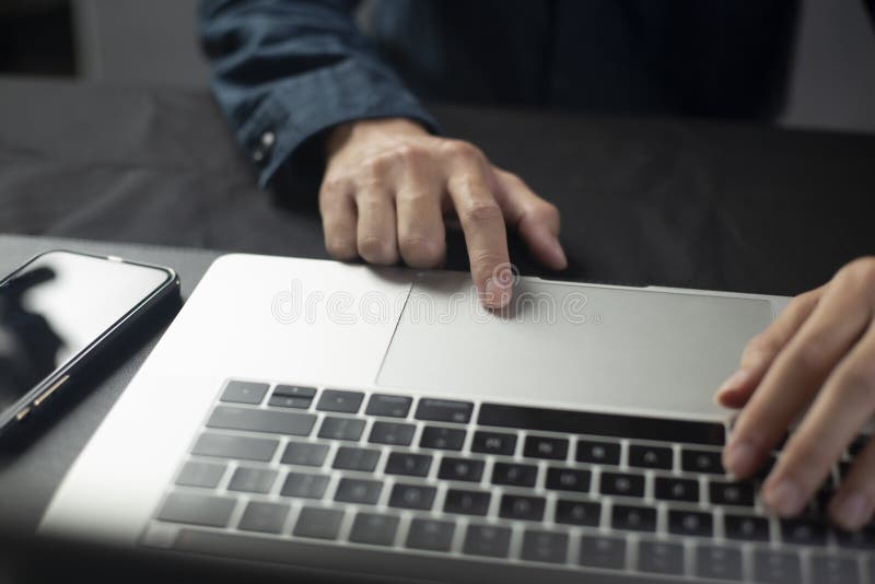 Person are Using Laptops, Working or Studying Online at Home ...