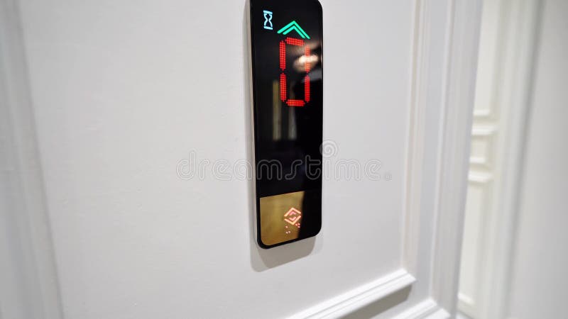 Person Using Modern Elevator with Touchscreen Stock Footage - Video of ...