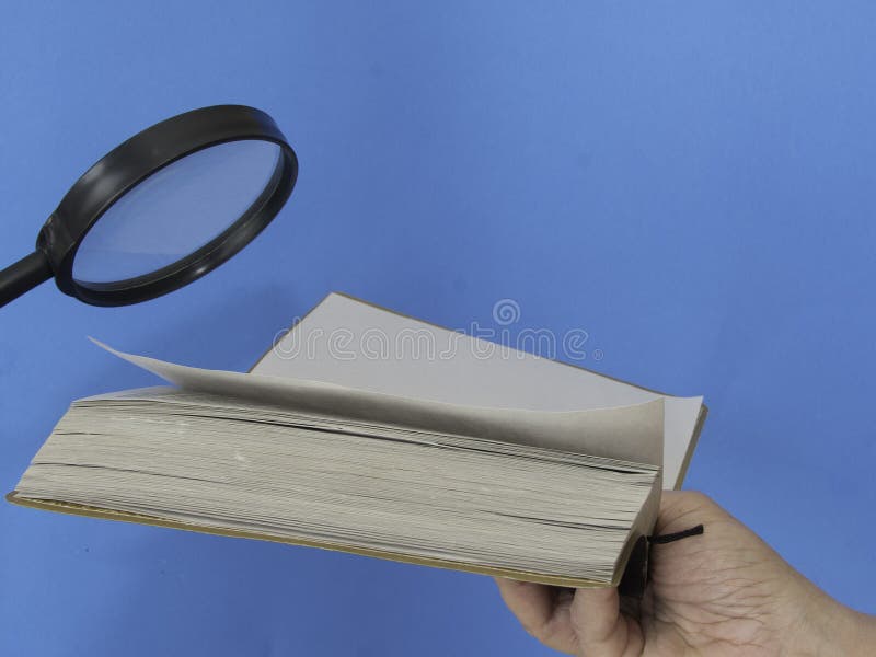 Person Using Optics To Assist in Reading and Learning Stock Image ...