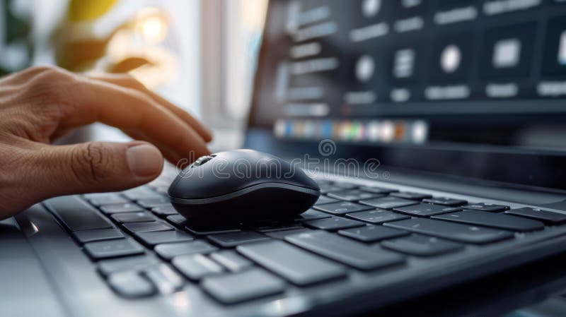 A person is using stock illustration. Illustration of desk - 320528383