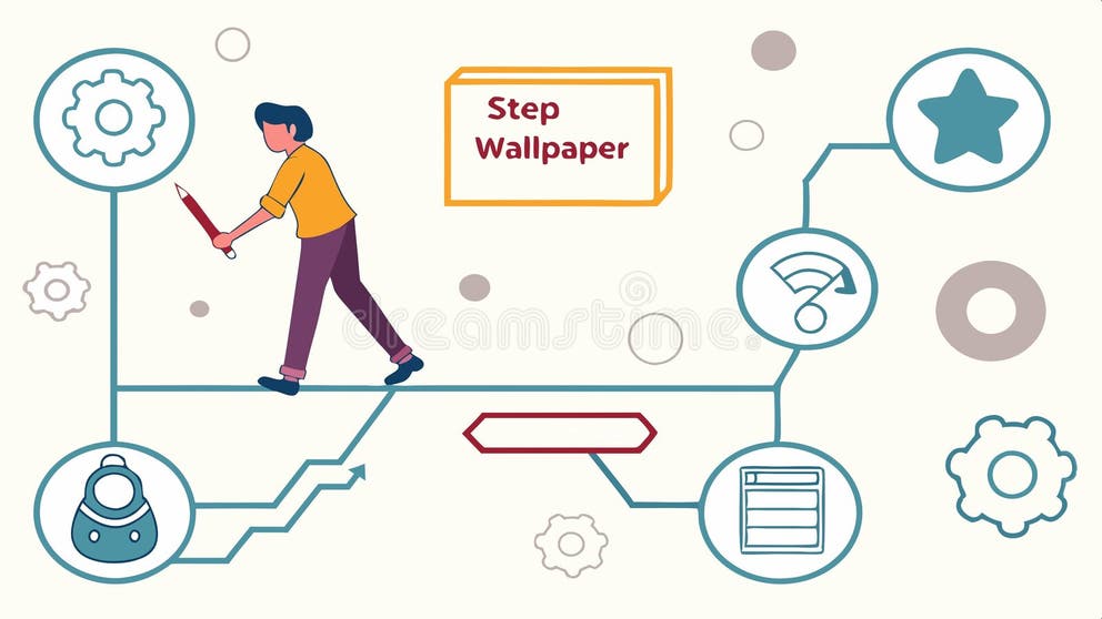 Person Using Phone with App Interface, Mobile Tech Vector Design ...