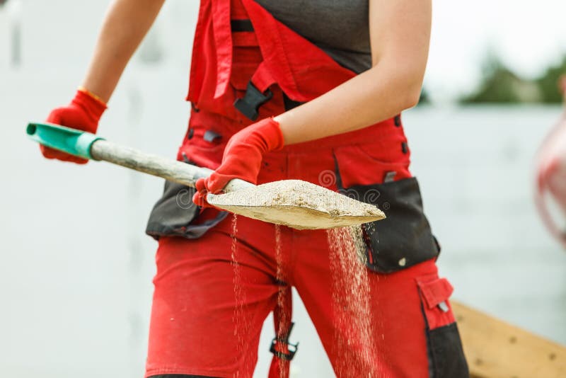 Person Using Shovel on Construction Site Stock Photo - Image of shovel ...