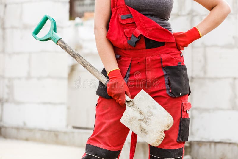 Person Using Shovel on Construction Site Stock Photo - Image of shovel ...
