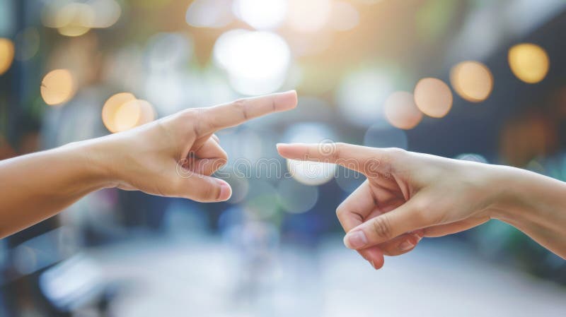 A Person Using Sign Language To Communicate with Another Individual ...