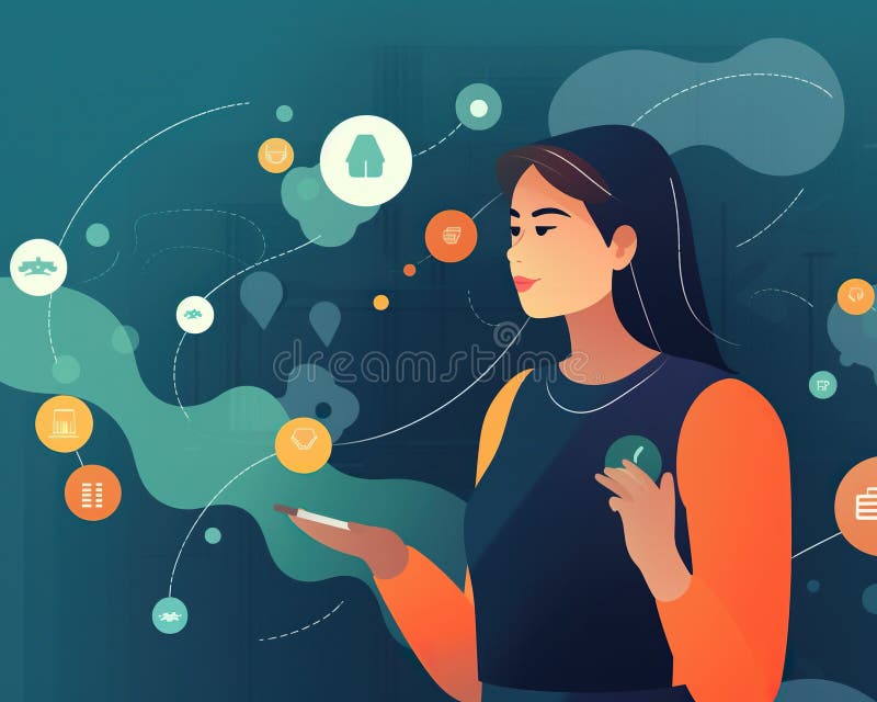 A Person Using Social Media Platforms and Other Online Services ...