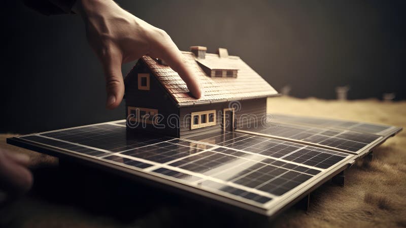A Person Using a Solar Panel To Generate Electricity and Created with ...