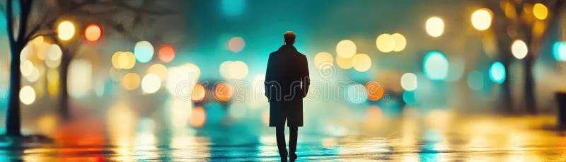 Person Using an Umbrella for Protection while Walking Down Street in ...