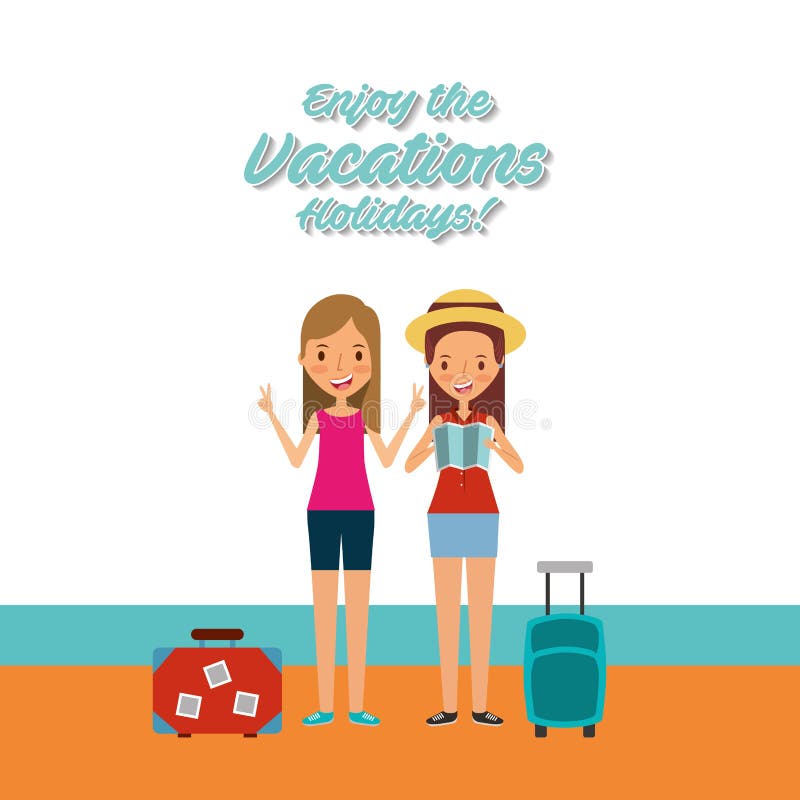 Person on Vacations Holidays Stock Vector - Illustration of character ...