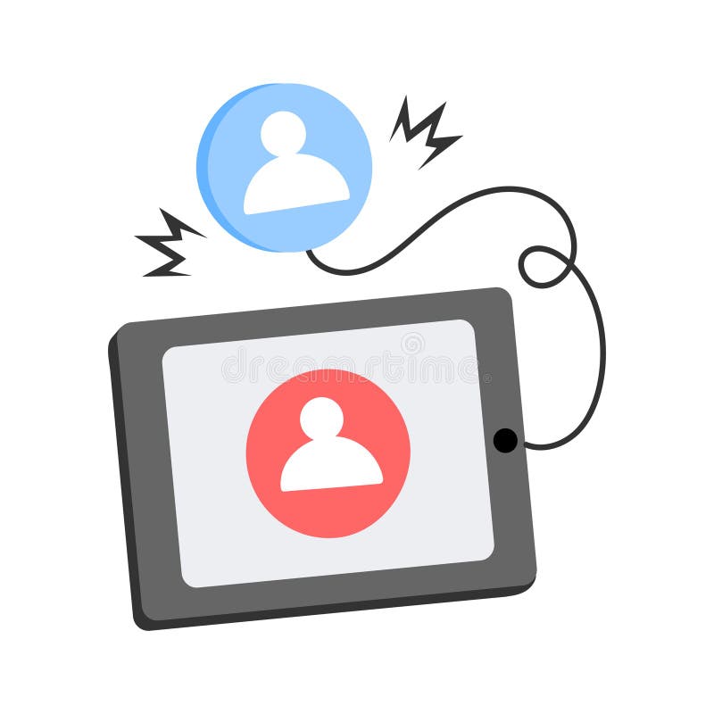 Person on a Video Call Screen, Symbolizing Digital Communication Stock ...