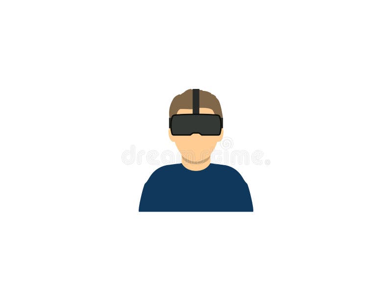 Person, Virtual Reality, Vr Icon. Vector Illustration. Flat Design ...