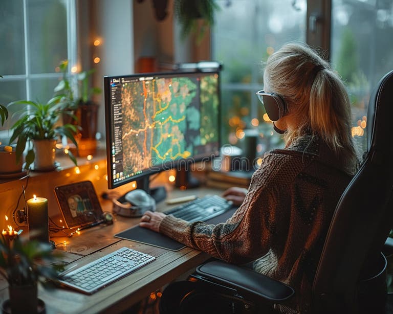 A Person with a Visual Impairment Using a Computer Inclusion at Work ...
