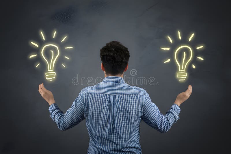 Person Visualizes Outcome, Imagining Consequences and Implications of ...