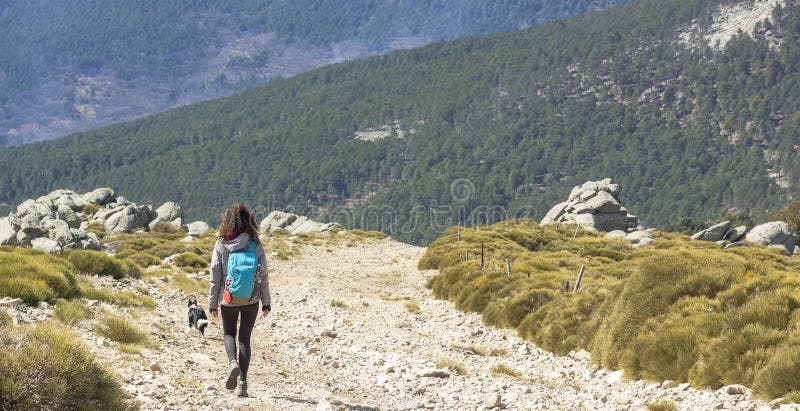 A person walked on a path stock photo. Image of discovery - 215902340