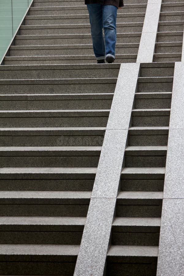 Person walking down stairs stock image. Image of caucasian - 27365059