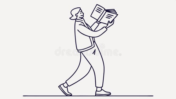 Person Walking and Reading, Multitasking Learning on the Go and Student ...