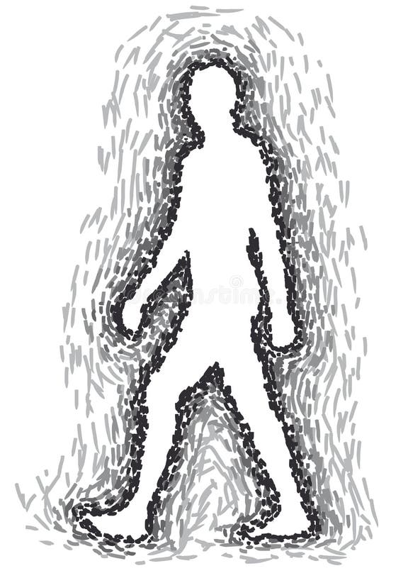 Person walking stock vector. Illustration of walk, single - 45270423