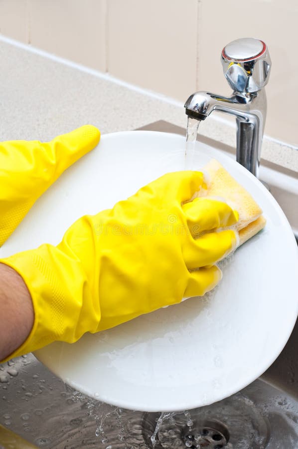 Cleaning bathroom stock photo. Image of cleanser, person - 43561748