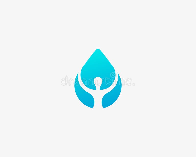 Person Water Logotype. Human Drop Vector Logo Stock Vector ...