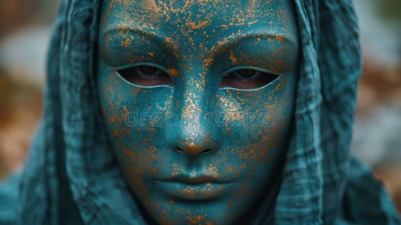 Person Wearing a Mask To Conceal Identity, Deception Concept Stock ...
